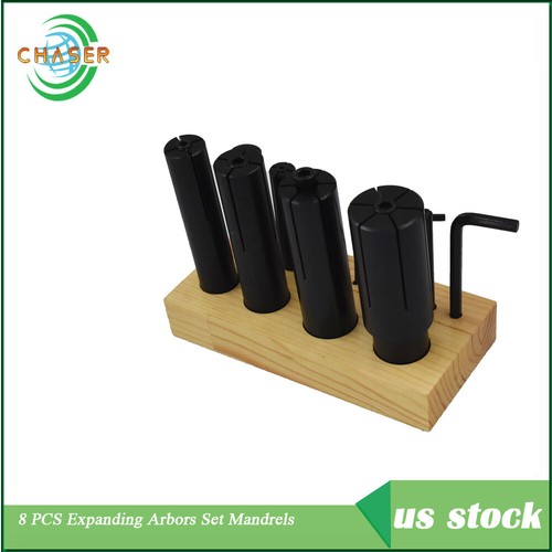 8 PCS Expanding Arbors Set Mandrels 1/4" To 1-1/4" Lathe Milling High ...