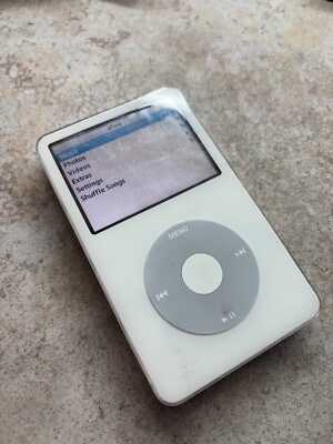 Apple iPod A1136 60 GB 5th Generation White MA003LL Tested Works | eBay