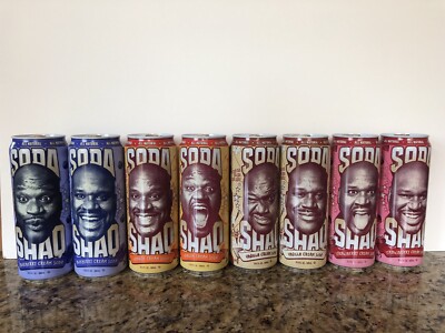 Arizona Soda Shaq Orange, Strawberry, Vanilla, And Blueberry Cream Set ...