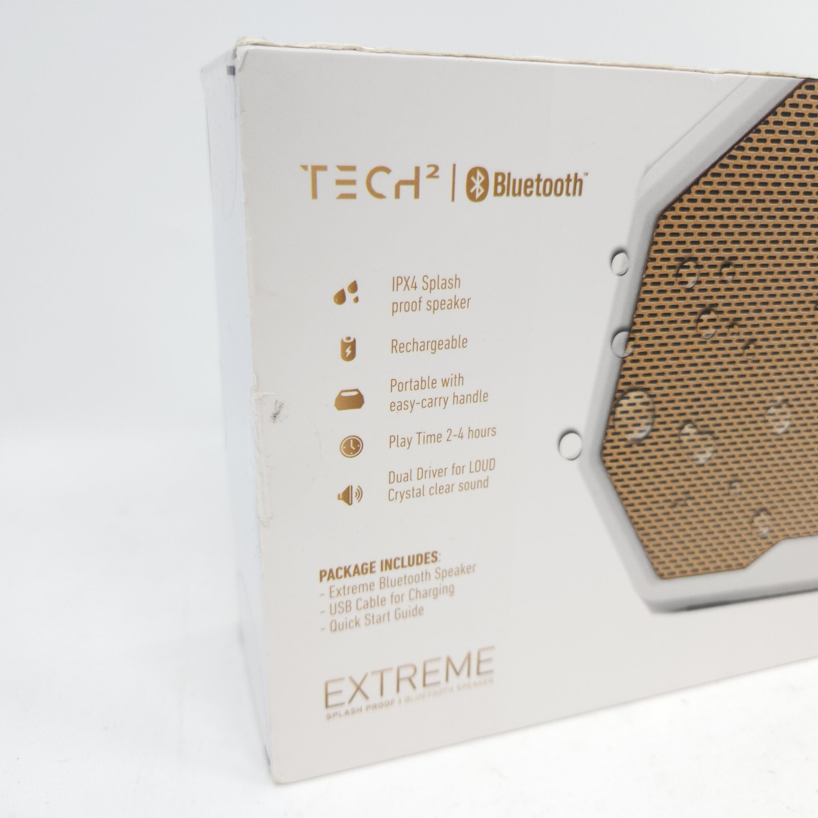 Tech 2 Extreme Portable Bluetooth Speaker Splash Proof Dual Driver for ...