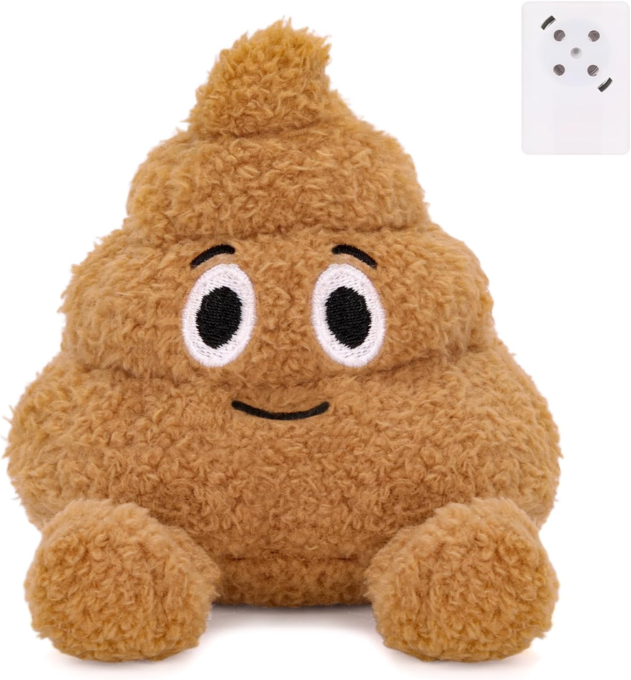 Positive Poo Plush with Sounds, Funny Emotional Support Poop Toy ...