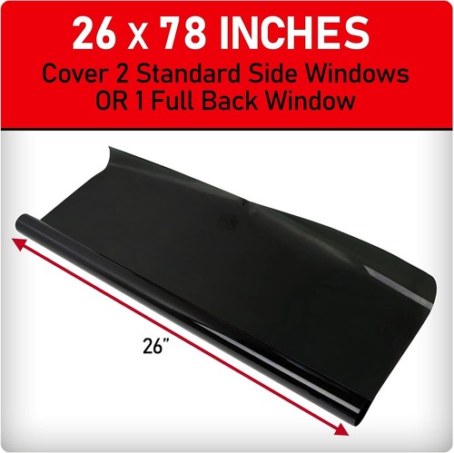 Black Magic® Insta-Cling® 5% VLT Tinted Window Film, Reusable 5%, Insta ...