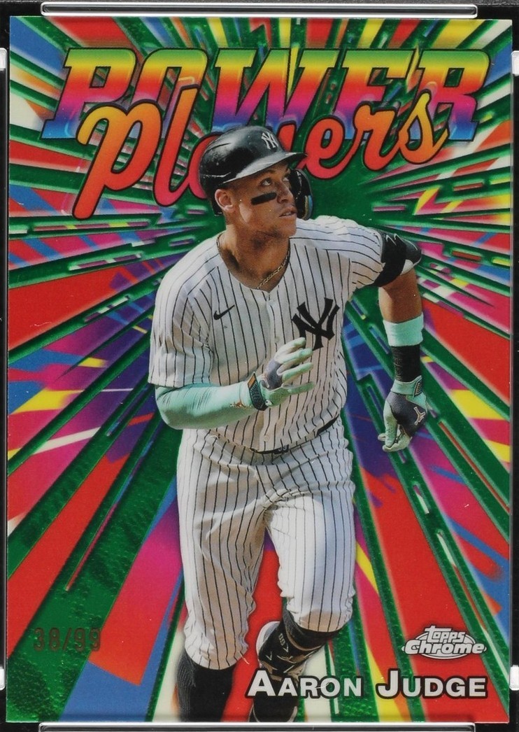 2025 Topps Chrome - Power Players Aaron Judge #PP-1 Green Refractor /99 ...