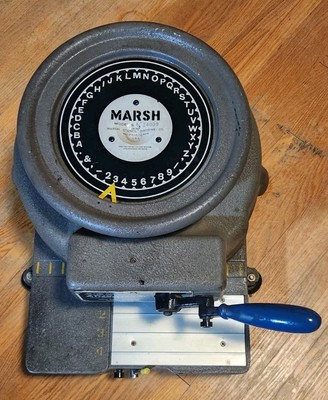 Marsh Model S 3/4" 24009 Stencil Machine | eBay
