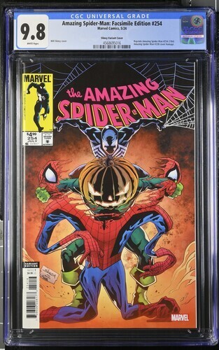 Amazing Spider-man #254 Facsimile Reprint 1:25 Sliney variant CGC 9.8 ...