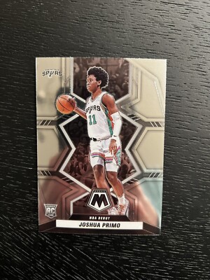 2021-22 Panini Mosaic Base #275 Joshua Primo NBA Debut San Antonio ...