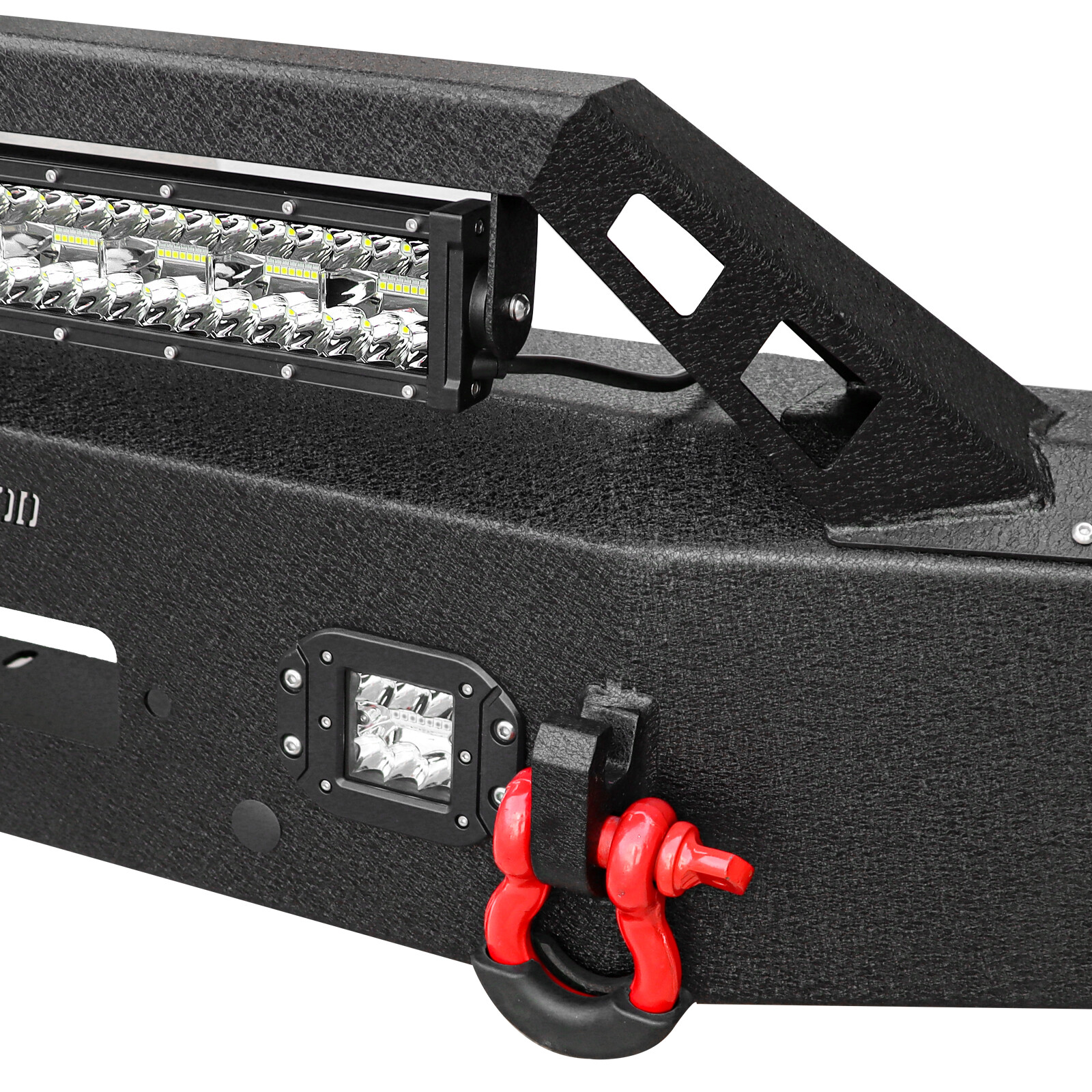 Front Rear Bumper w/Winch & LEDs & D-Rings For 2019-2022 Dodge RAM 1500 ...