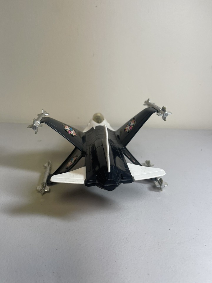 VINTAGE 70S PROCESSED PLASTICS SPACE AGE X-WING JET FIGHTER PLANE MODEL ...
