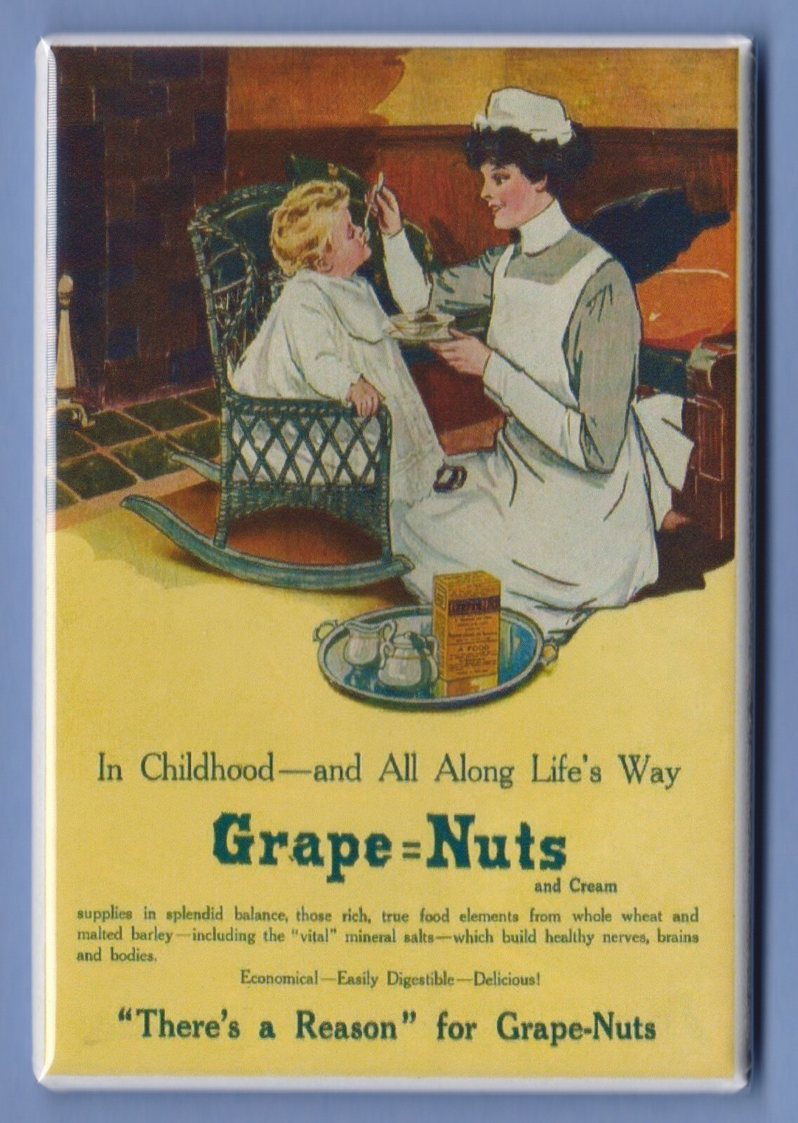 GRAPE-NUTS *2X3 FRIDGE MAGNET* POST VINTAGE ADVERTISEMENT CEREAL ...