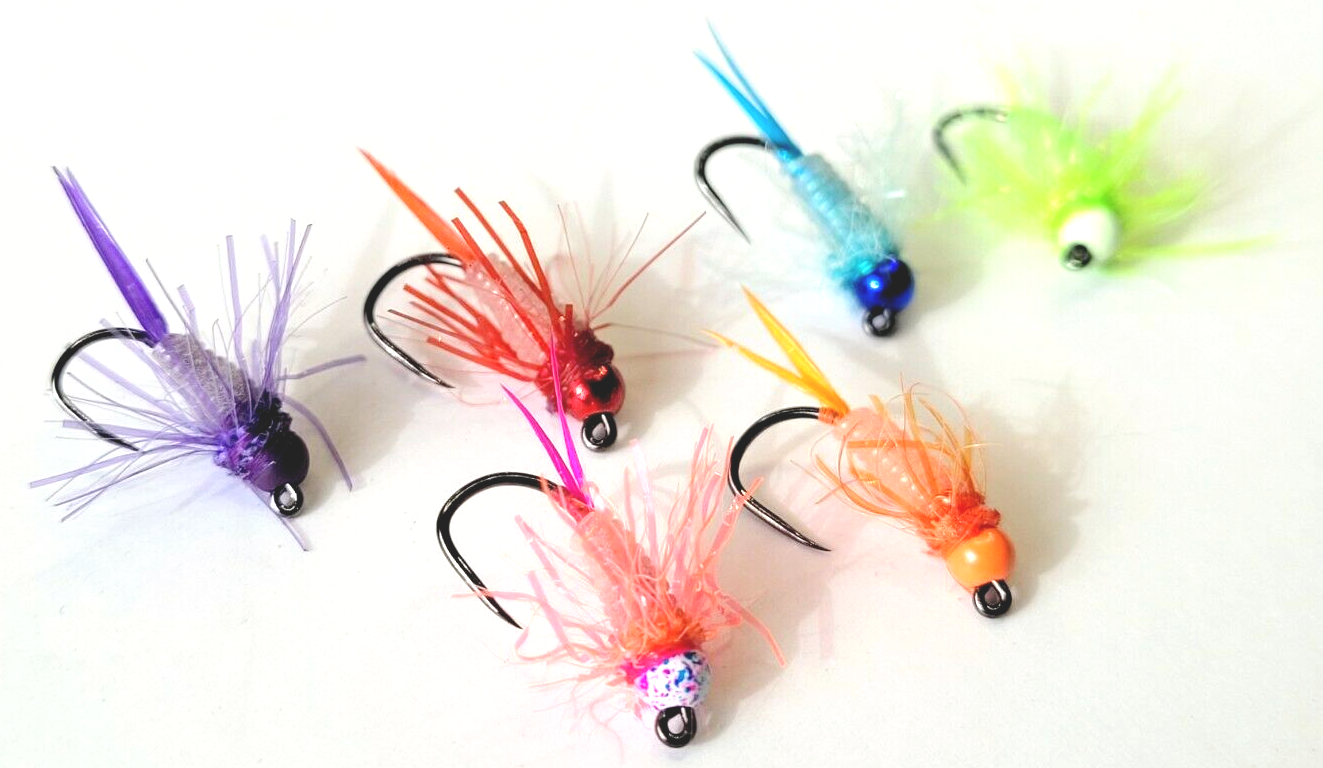 ICE FISHING JIGS 4 Pack - NYMPH JIG TUNGSTEN SERIES - 6 Colors - Ice ...