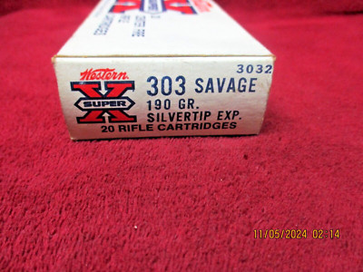 Vintage Western Super-X, 303 Savage Silvertip, Ammo Box, (EMPTY) | eBay