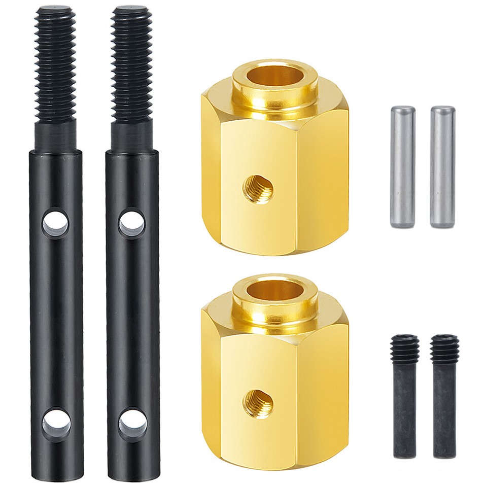 Portal Stub Axle Drive Gear Shaft Outer & Brass Hex Adapter For SCX10 ...
