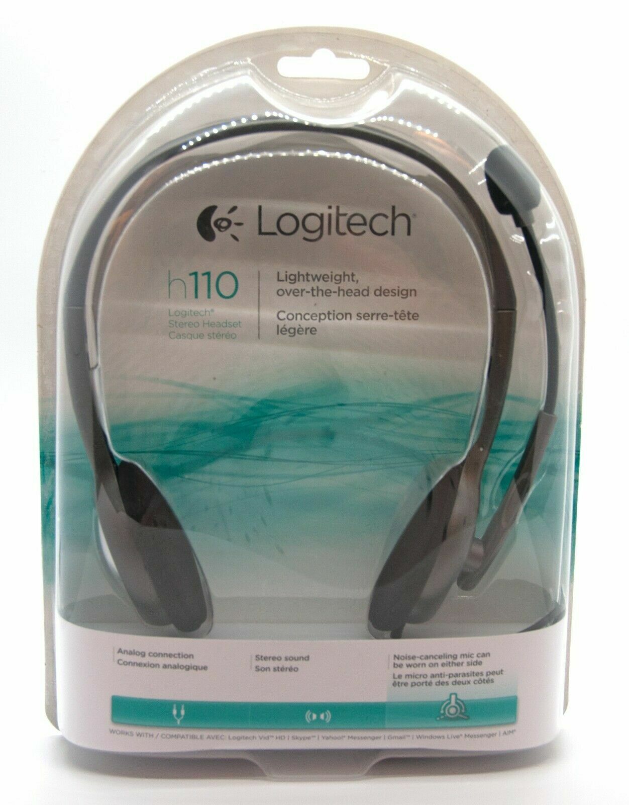 Logitech H110 Gray/Silver Headband Headsets for sale online | eBay