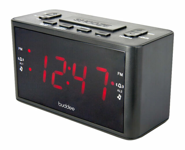 Buddee BD903206-BK Dual Alarm Digital Clock Radio - Black for sale ...