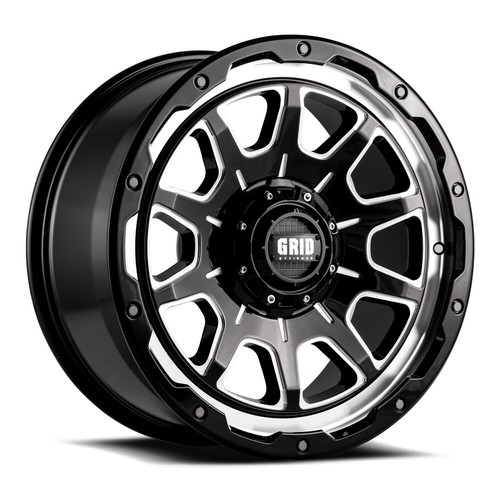 Grid Wheels 20x9 Black With Natural Accents Wheel - Not Applicable Bolt ...