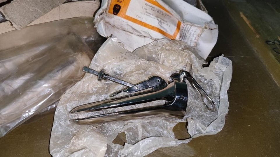 MEDICINE SURGICAL GYNECOLOGICAL SPECULUM VAGINAL Bivalve CUSCO ANTIQUE ...