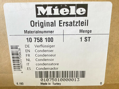 OEM MIELE CONDENSER 10758100 | eBay