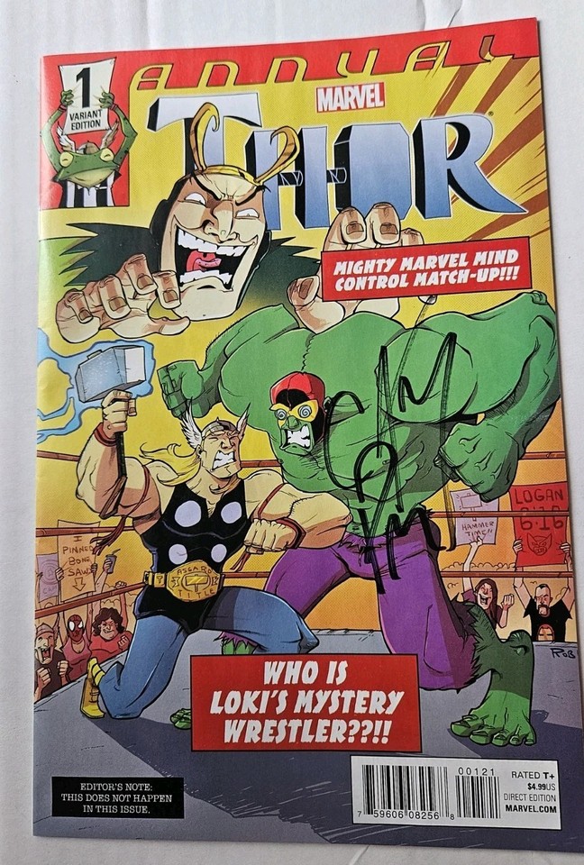 Thor Annual #1 Variant Comic Book Signed by CM PUNK ! | eBay