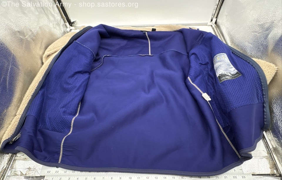 Patagonia Men's Beige Long Sleeve Mock Neck Pockets Full-Zip Jacket ...