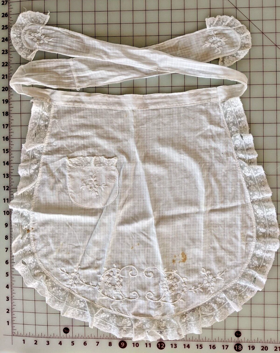 White Half Apron