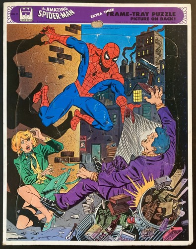 1979 "AMAZING SPIDER-MAN" FRAME-TRAY PUZZLE - MARVEL COMIC BOOK ...