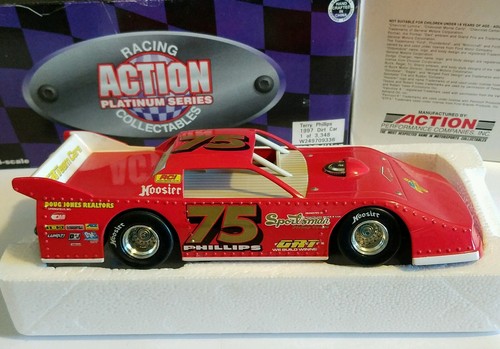 ACTION #75 Terry Phillips, 1997 Dirt Car, Platinum Series (1 of 3,348 ...