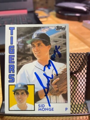 Sid Monge 1984 Topps Traded Autographed Signed Card Tigers World Series ...