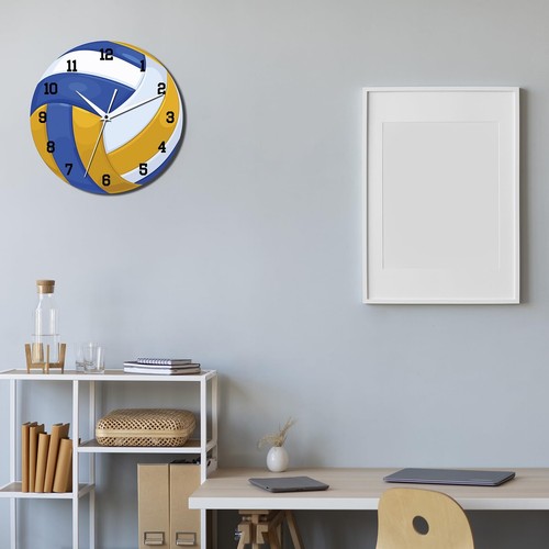 12 Inch Sports Themed Wall Clock with Volleyball DialSilent Clock ...
