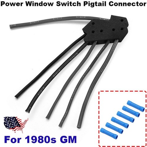 Power Window Switch Pigtail Connector For 80s GM C10 Monte Carlo Chevy ...