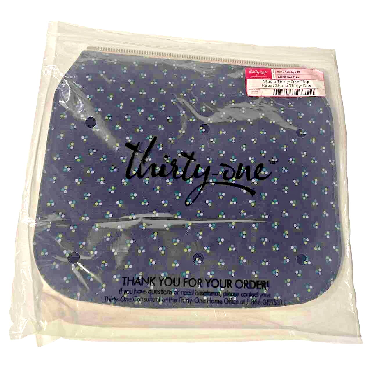 Studio Thirty One Flap Dot Trio Rabat Studio AD38 Navy Tiny Dots White ...