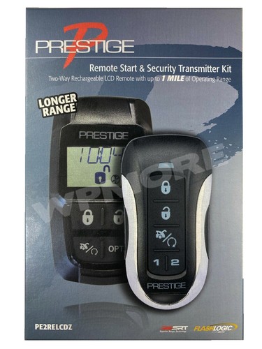 Prestige PE2RELCDZ 2-Way 1-Mile Rechargeable LCD Remote Start Alarm ...
