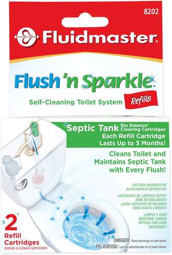 Fluidmaster 8202P8 Flush 'N Sparkle Automatic Toilet Bowl Cleaning System Refill | eBay