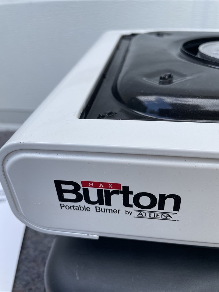 Max Burton White Portable Stove Burner by Athena new in Hard Case W ...