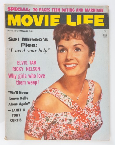 MOVIE LIFE MAGAZINE Jan. 1958 Debbie Reynolds Cover Sal Mineo Elvis Tab ...