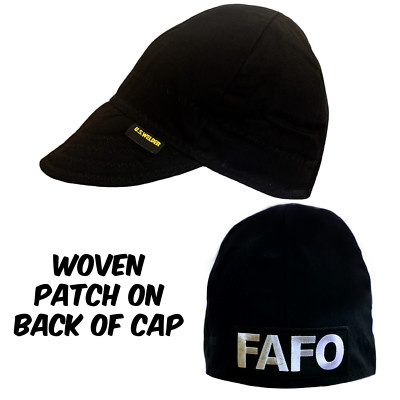 FAFO US WELDER Welding Cap Hat Black Reversible Comeaux Supply | eBay