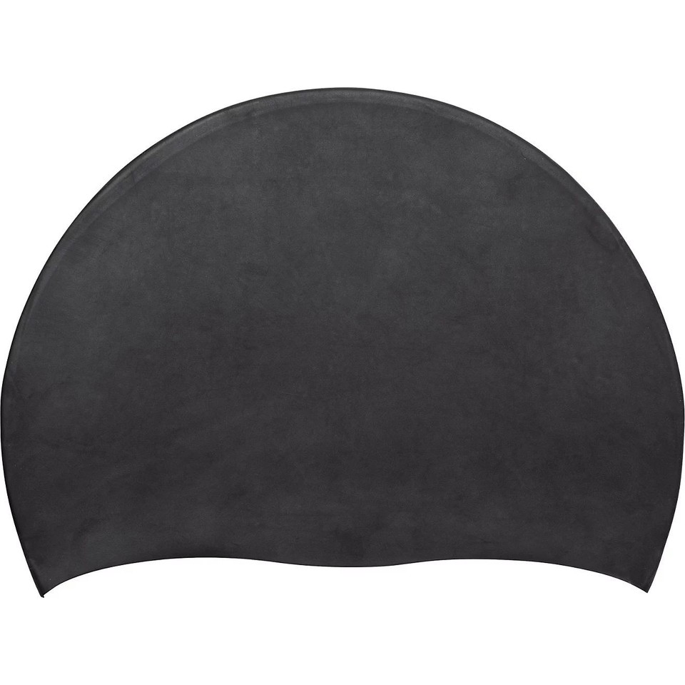 Speedo Kids' Jr Elastomeric Solid Black Silicone Swim Cap NEW | eBay