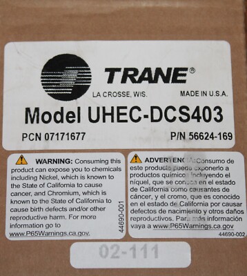 NIB Trane Safety Disconnect Switch UHEC-DCS403 NEW 56624-169 | eBay