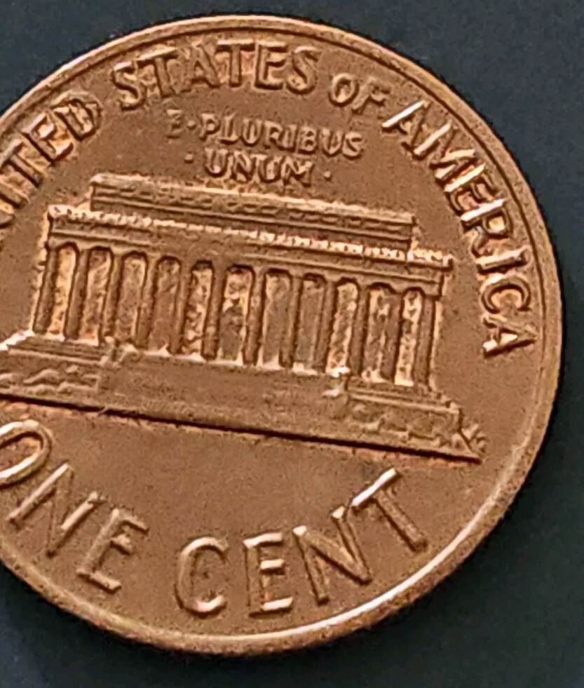 1972 Lincoln Penny No Mint Mark , Double Rim Error, Philadelphia Mint ...