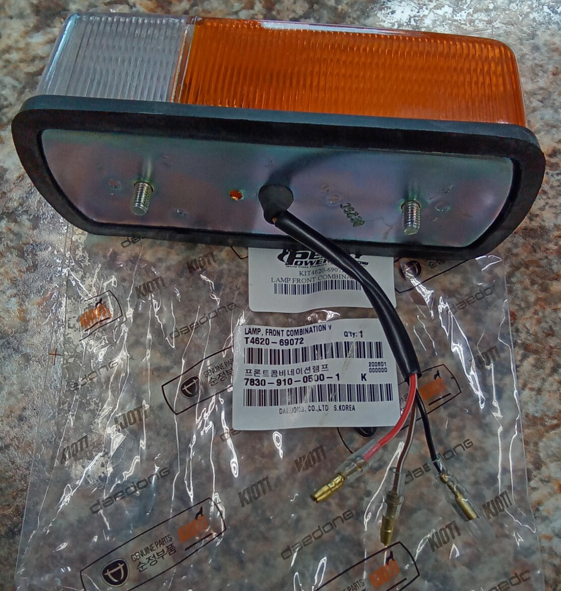 New Genuine OEM KIOTI T4620-69072 Front Combination Light for some DK ...