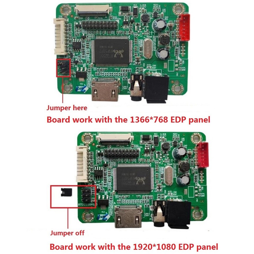 for B156XTN07.0 B156XTN07.1 1366x768 HDMI EDP Controller board kit LED ...