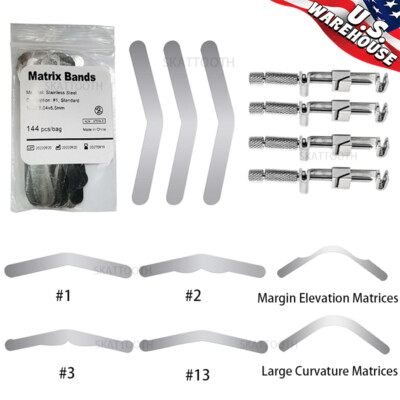 Dental Tofflemire Matrix Bands Universal Stainless Steel Matrix Band ...