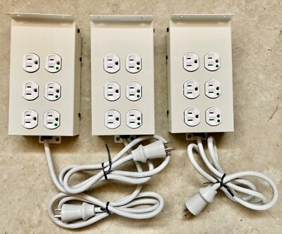 Lot of 3 Power Strip Hospital Grade 8 Outlet Hubbell Outlets | eBay