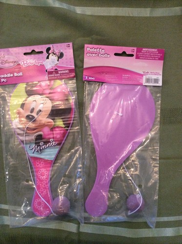 Minnie Mouse Party Supplies-Favors Paddle Ball lot of 2 | eBay