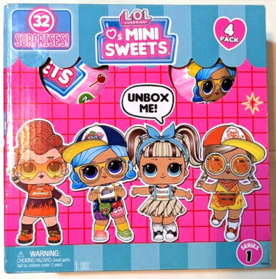 4x LOL Surprise Loves Mini Sweets Dolls Jolly Rancher Hot Tamales Chupa ...