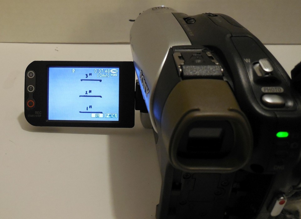 Sony Handycam DCR-DVD92 Digital Video Camcorder Blue Carl Zeiss Tested ...