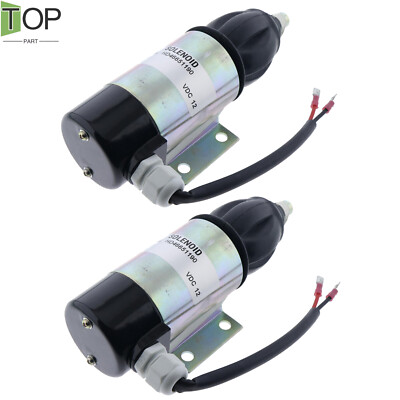 2X Solenoid 872826 For Volvo Penta TAMD61A TAMD71A TAMD72A Perkins ...