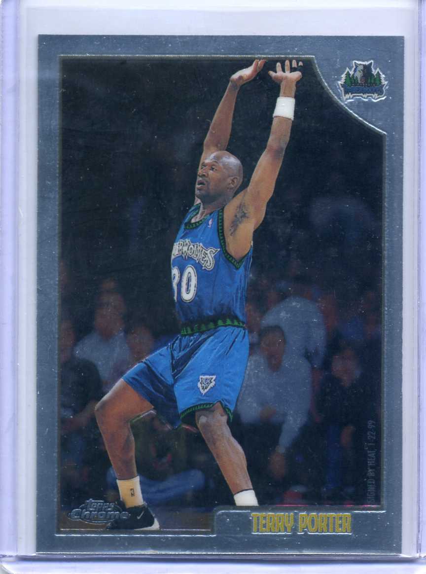TERRY PORTER 1998-99 Topps Chrome #149 - TIMBERWOLVES | eBay