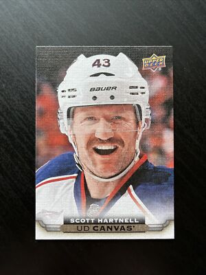 2015-16 Upper Deck UD Canvas #C25 Scott Hartnell Columbus Blue Jackets ...
