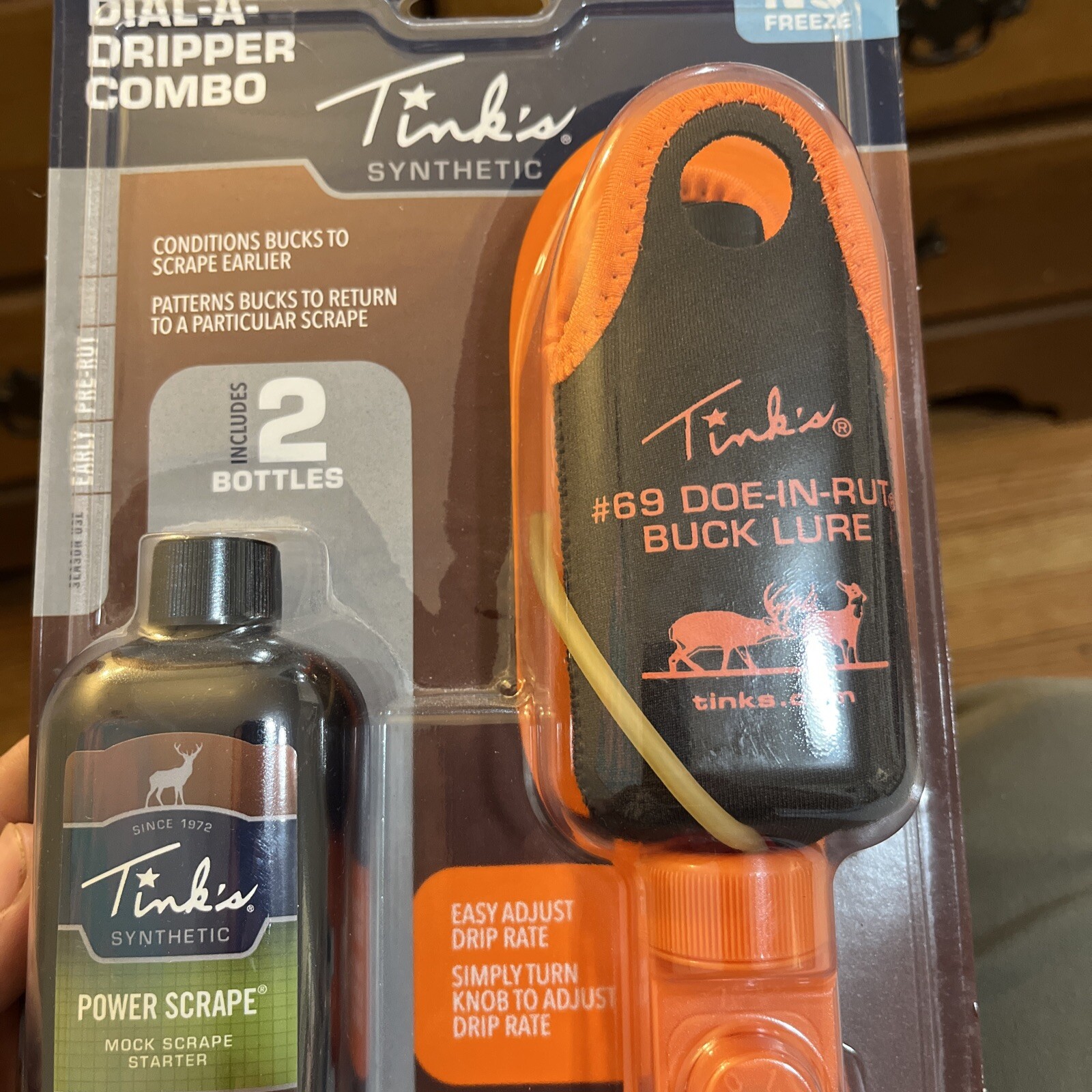 Tink's Synthetic Dial-A-Dripper Combo Buck Deer Hunting Lure Early Pre ...