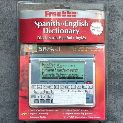 New Franklin DBE-1490 Spanish-English Dictionary Merriam Webster ...